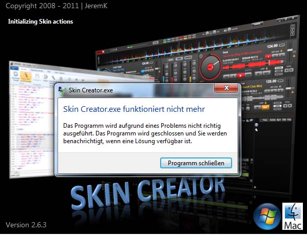 VirtualDJ - skin creator mit win 7?