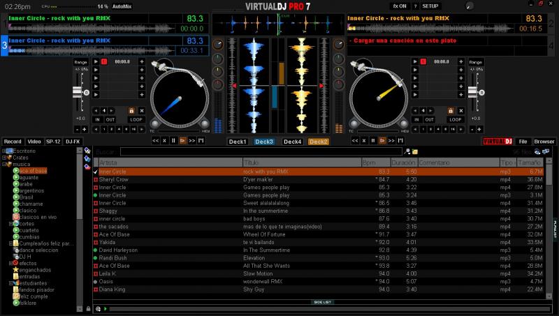 VirtualDJ - virtual scratch