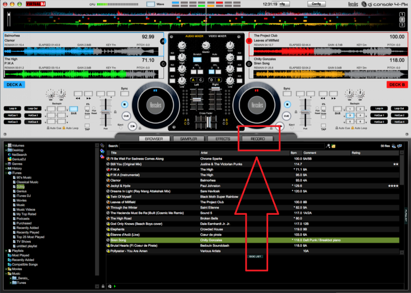 VirtualDJ - Comment s'enregistrer sur virtualdj LE 4mx