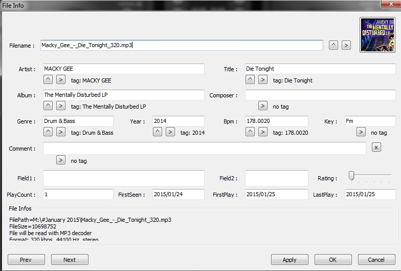 VirtualDJ - VDJ7 Tag/File editor & VDJ8 Tag/File Editor