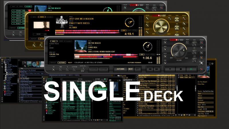 VirtualDJ - Simple single deck automix skin available somewhere?