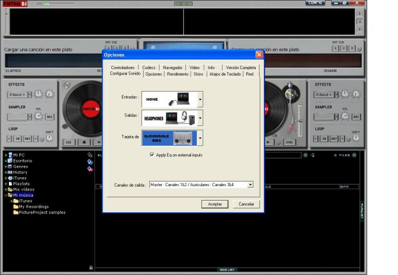 VirtualDJ - Problema de preescucha hercules 4-mx