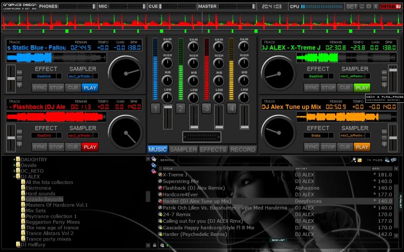 VirtualDJ - X-AUDIO Skin 2 & 4 Decks