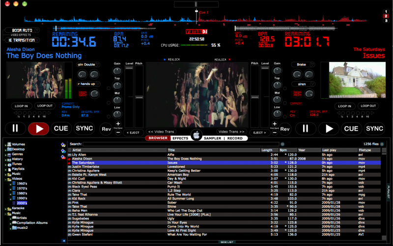 VirtualDJ - New Skin - Mac Design - VJ