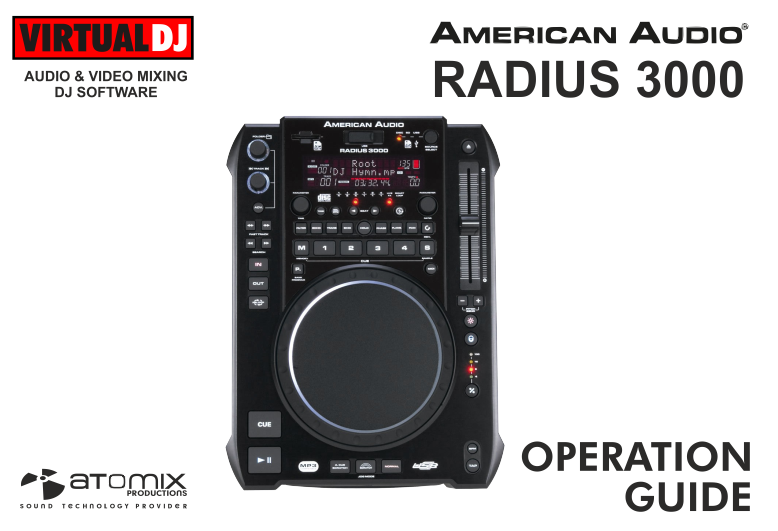 VirtualDJ - Hardware Manuals - American Audio - Radius 3000