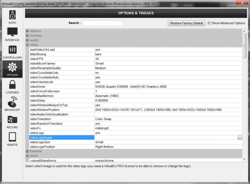 Remove Virtual Dj Logo