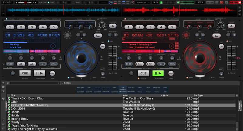 VirtualDJ - [New] Denon HC4500 Skin v8
