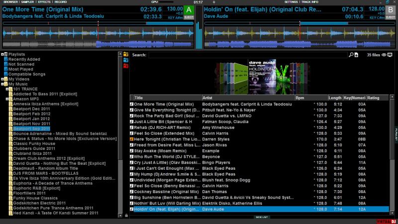 VirtualDJ - New Skin Blue & Grey 1366X768