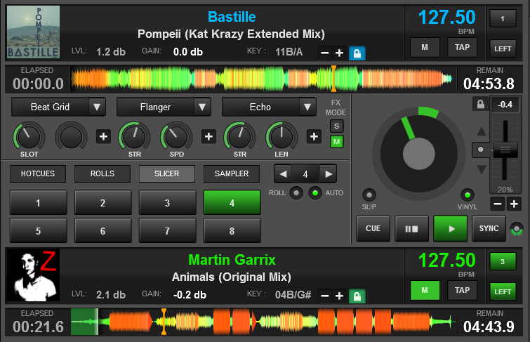 VirtualDJ - VirtualDJ 8 - 4 Decks Swap - Pads version