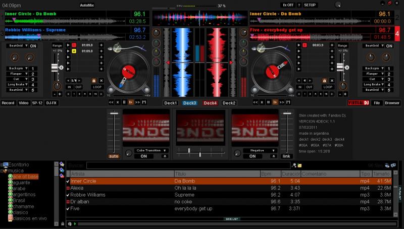 VirtualDJ - virtual scratch