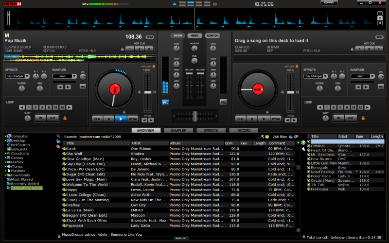 VirtualDJ - Color waveform is taking too much CPU, even without play.