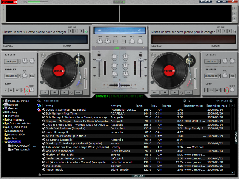 VirtualDJ - problème de loops avec denon dns 1200