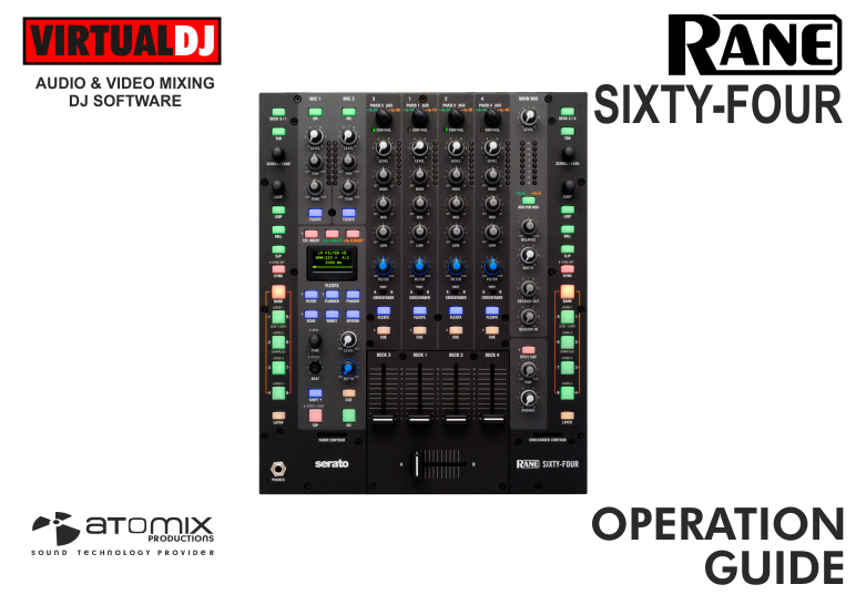 VirtualDJ - Hardware Manuals - Rane - Sixty Four VirtualDJ - Hardware Manuals - Rane - Sixty Four