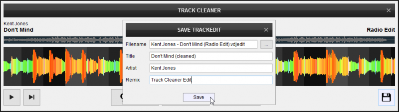 DJ Software - VirtualDJ - User Manual - Editors - Track cleaner