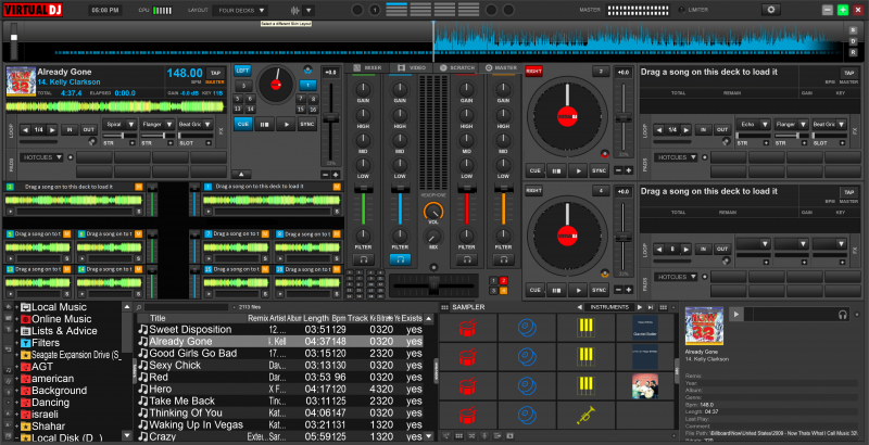 VirtualDJ - vdj 20 decks