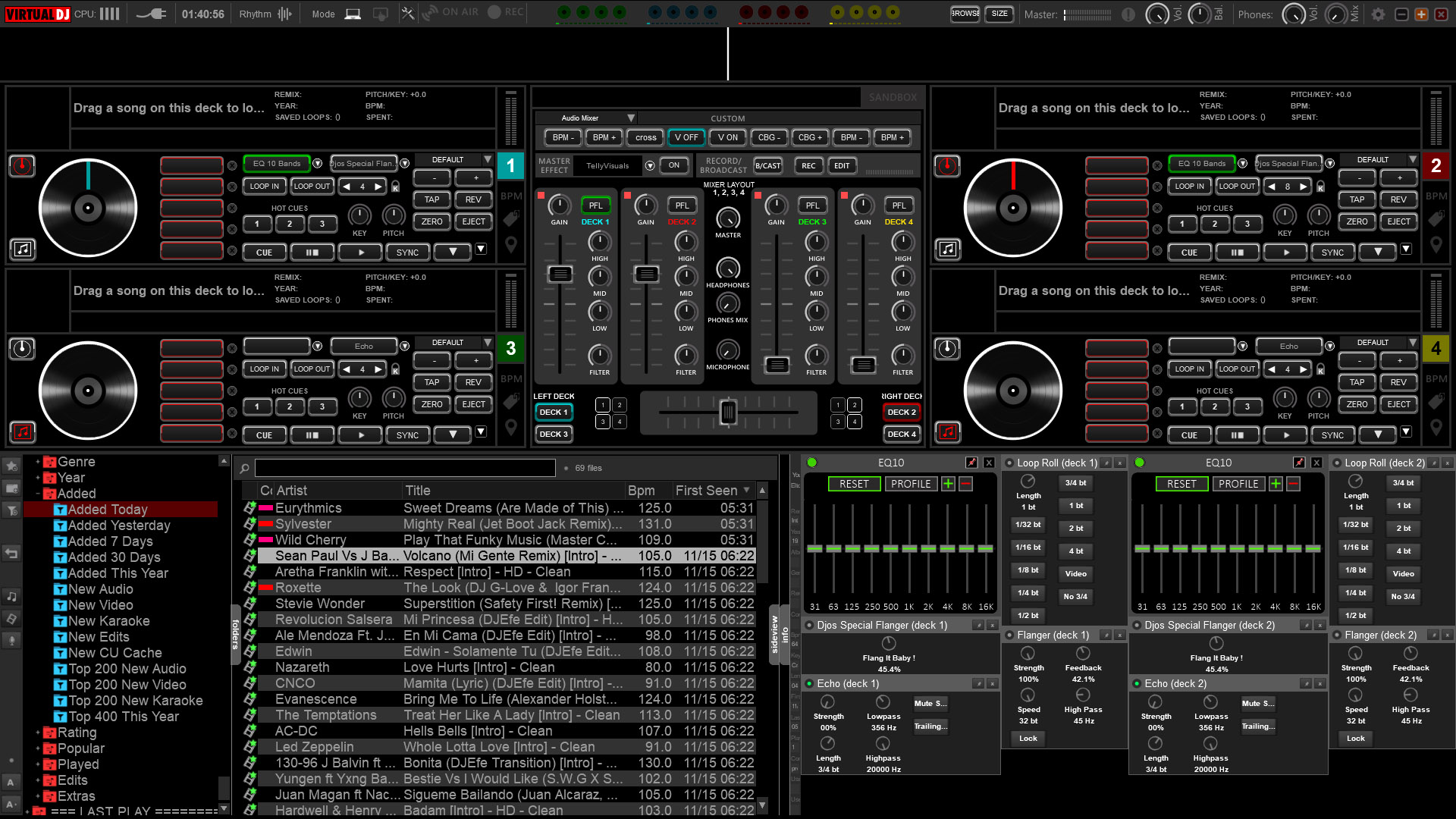 VirtualDJ - Keeping EQ settings from track to track.