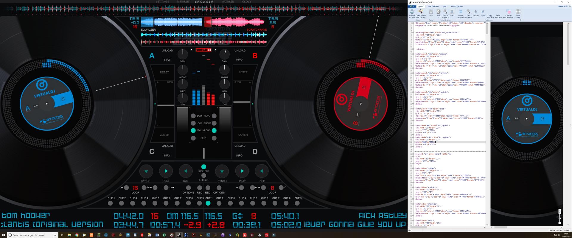 VirtualDJ - Demo - Ultrawide Skin