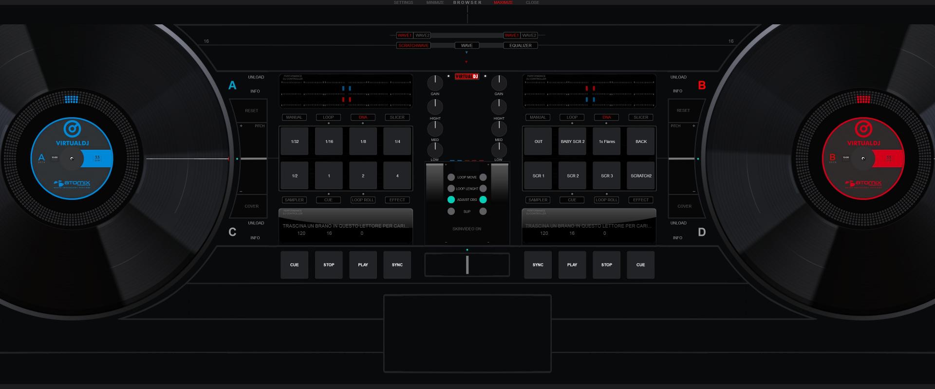 VirtualDJ - Demo - Ultrawide Skin