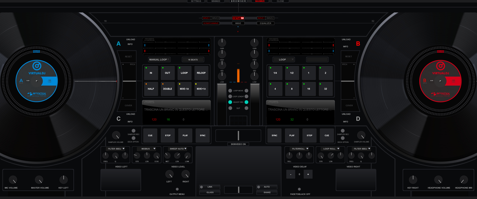 VirtualDJ - Demo - Ultrawide Skin