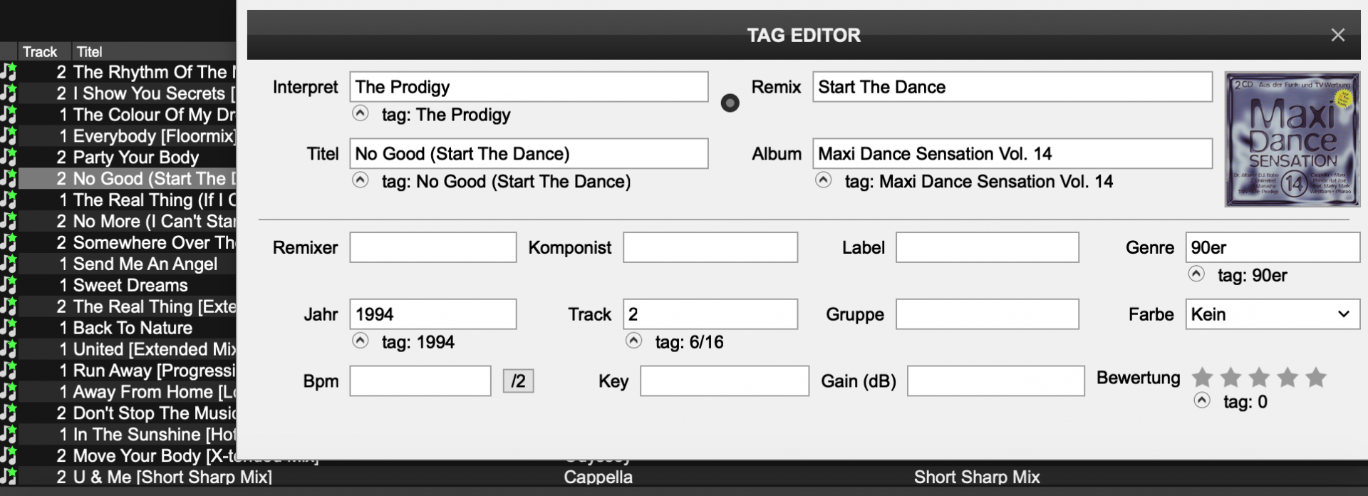 VirtualDJ - Disc-Number Tag / Tags are not analyzed correctly