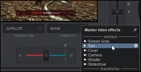 VirtualDJ - User Manual - Interface - Mixer - Video