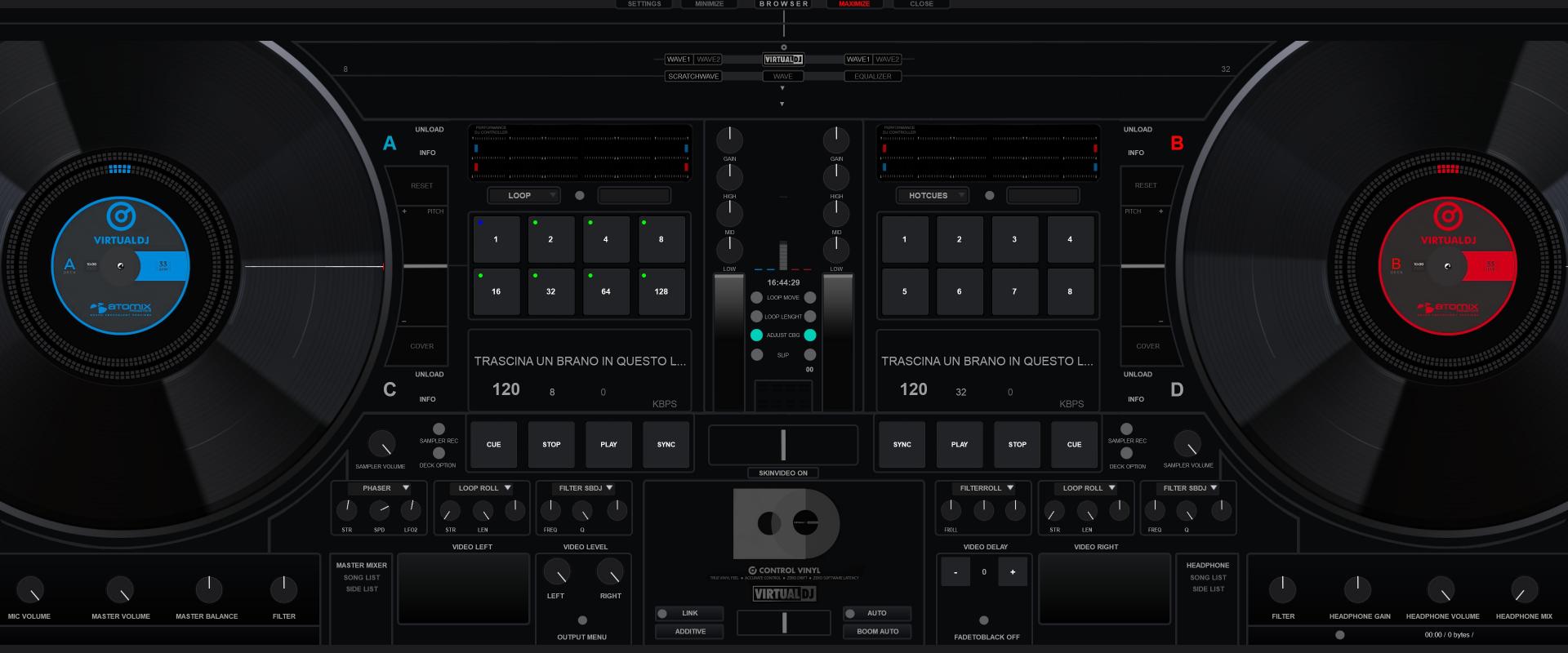 VirtualDJ - Demo - Ultrawide Skin