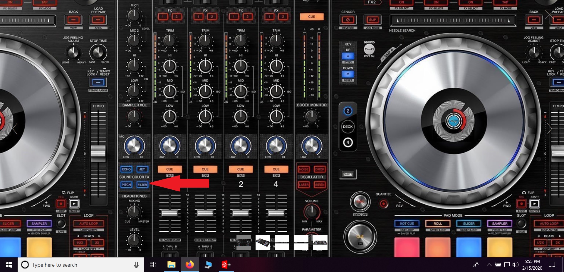 VirtualDJ - filter issue with ddj sz2 and vdj