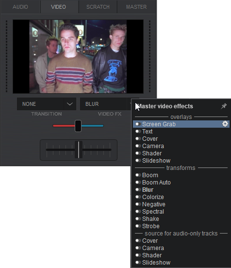 VirtualDJ - User Manual - Interface - Mixer - Video