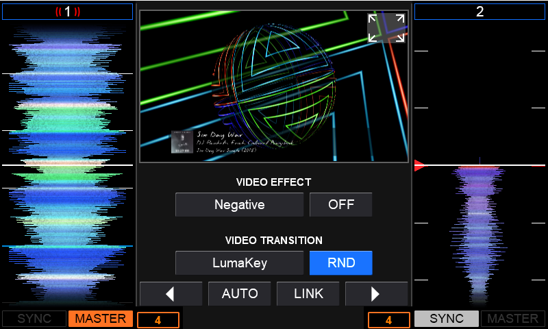 VirtualDJ - Loop Size on the central screen of the DDJ-RZX