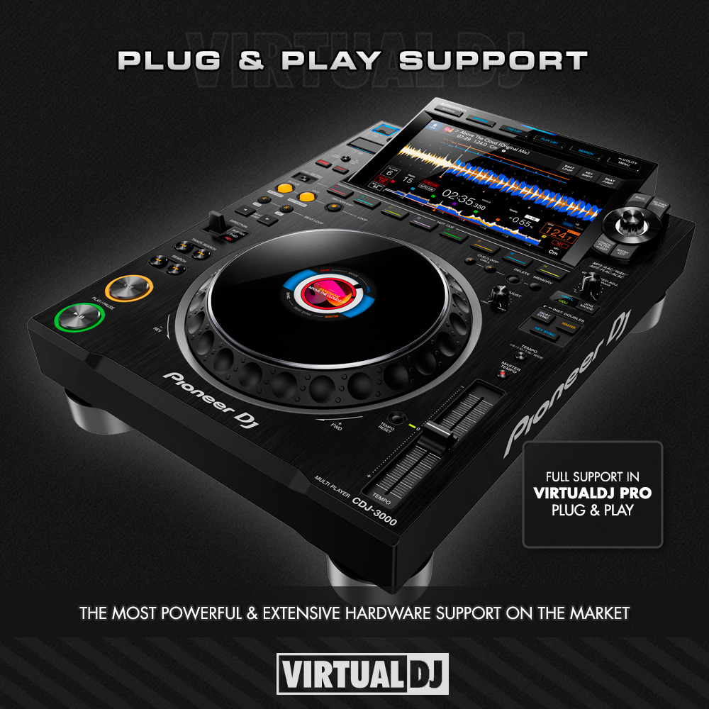 VirtualDJ - Plug & Play support for Pioneer CDJ-3000