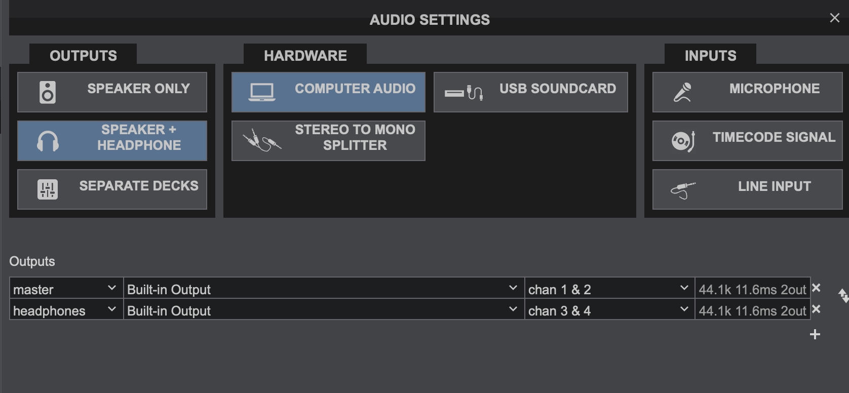 VirtualDJ - Pioneer DDJ-SX3 sound card