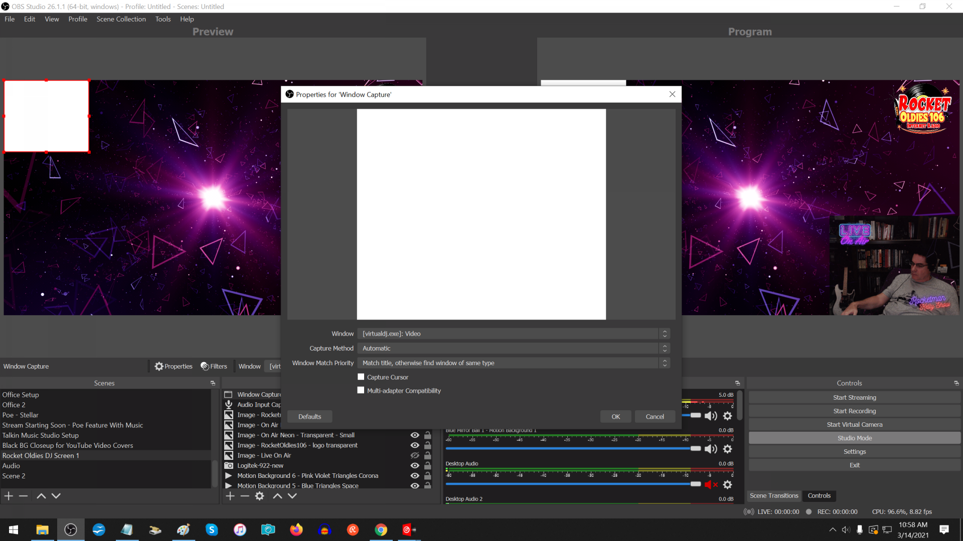VirtualDJ - Output VDJ video signal into OBS?