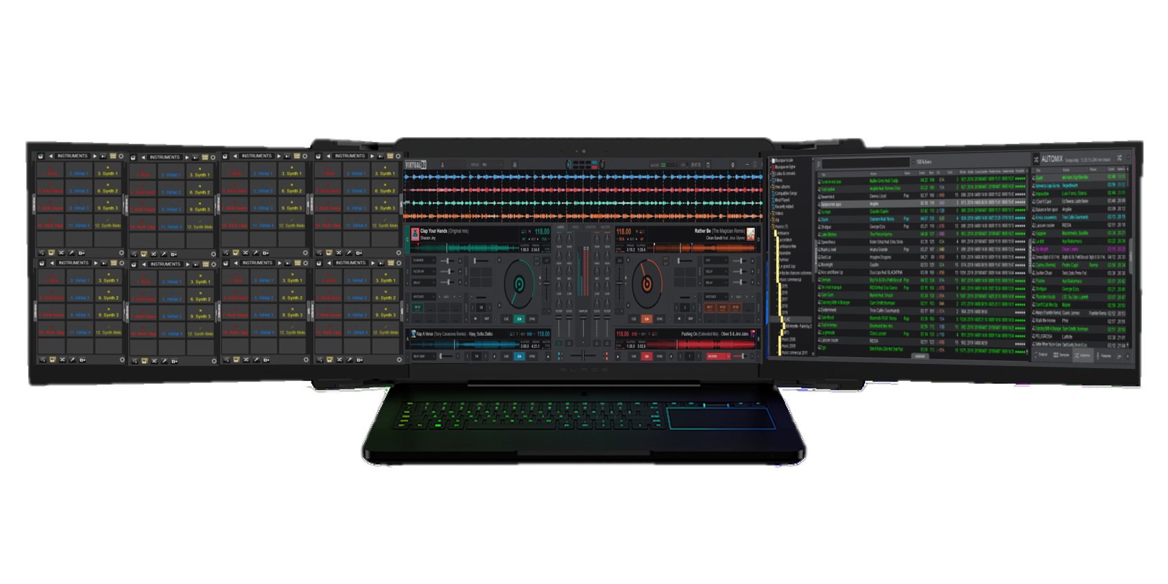 VirtualDJ - Multiple screens question...