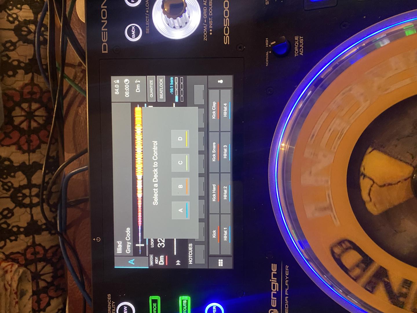 VirtualDJ - Denon SC5000m Screen