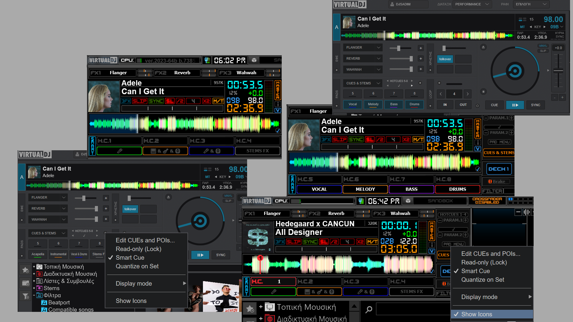 VirtualDJ - Cues and Stems