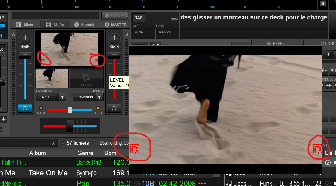 VirtualDJ - A strange "NTX" logo appears on the video output of VirtualDJ