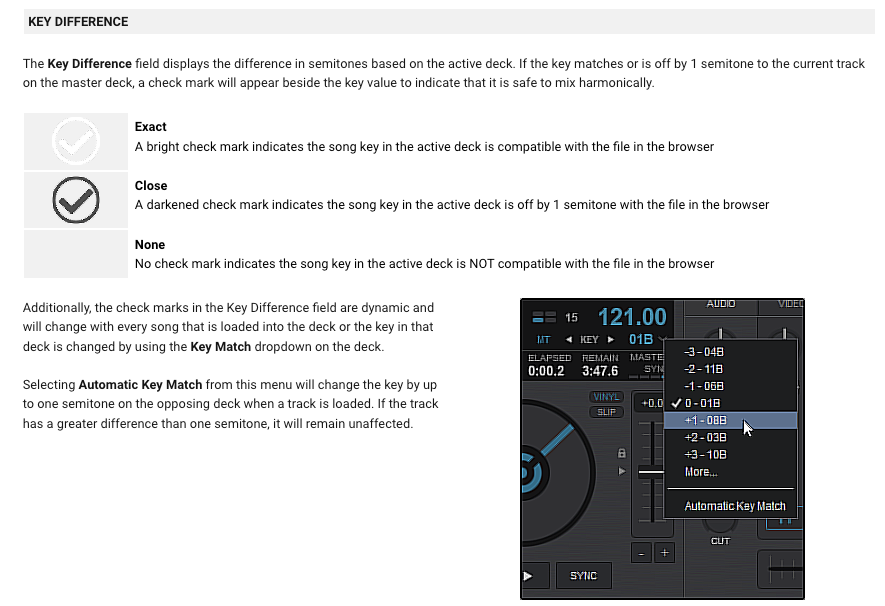 VirtualDJ - Matching key highlight like Rekordbox