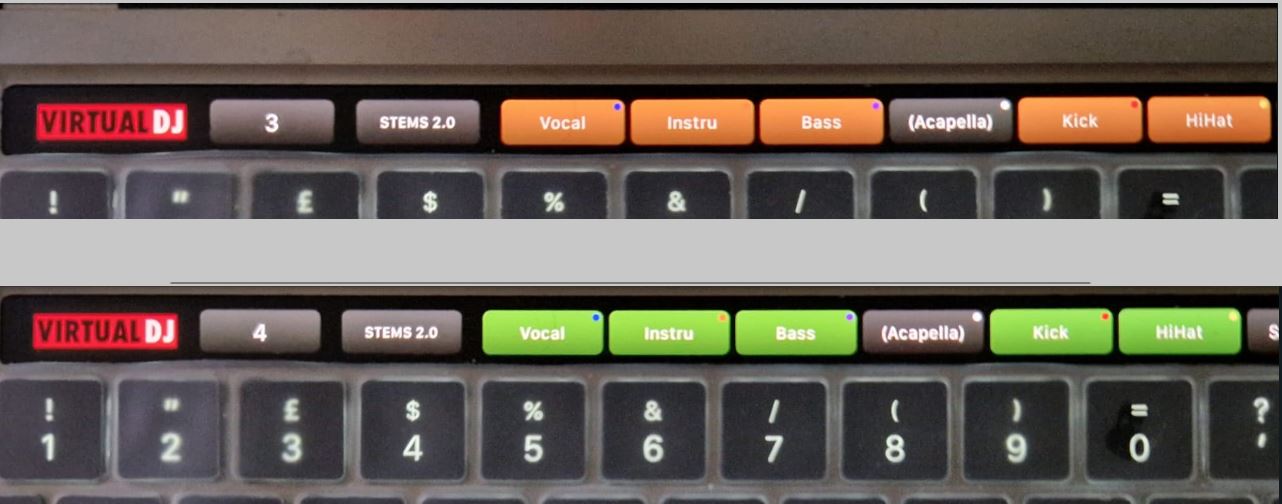 Virtualdj Colors For Decks 3 4 C D Are Swapped On Mac Touchbar