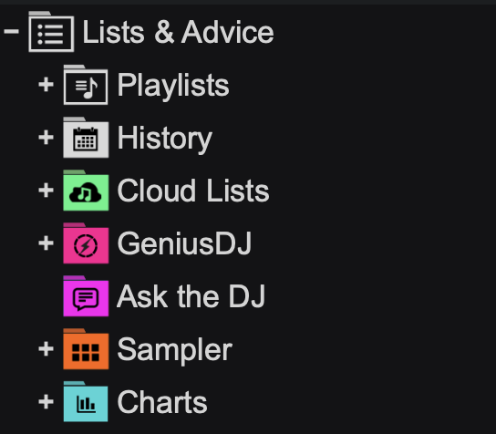 VirtualDJ - User Manual - Interface - Browser - Folder List