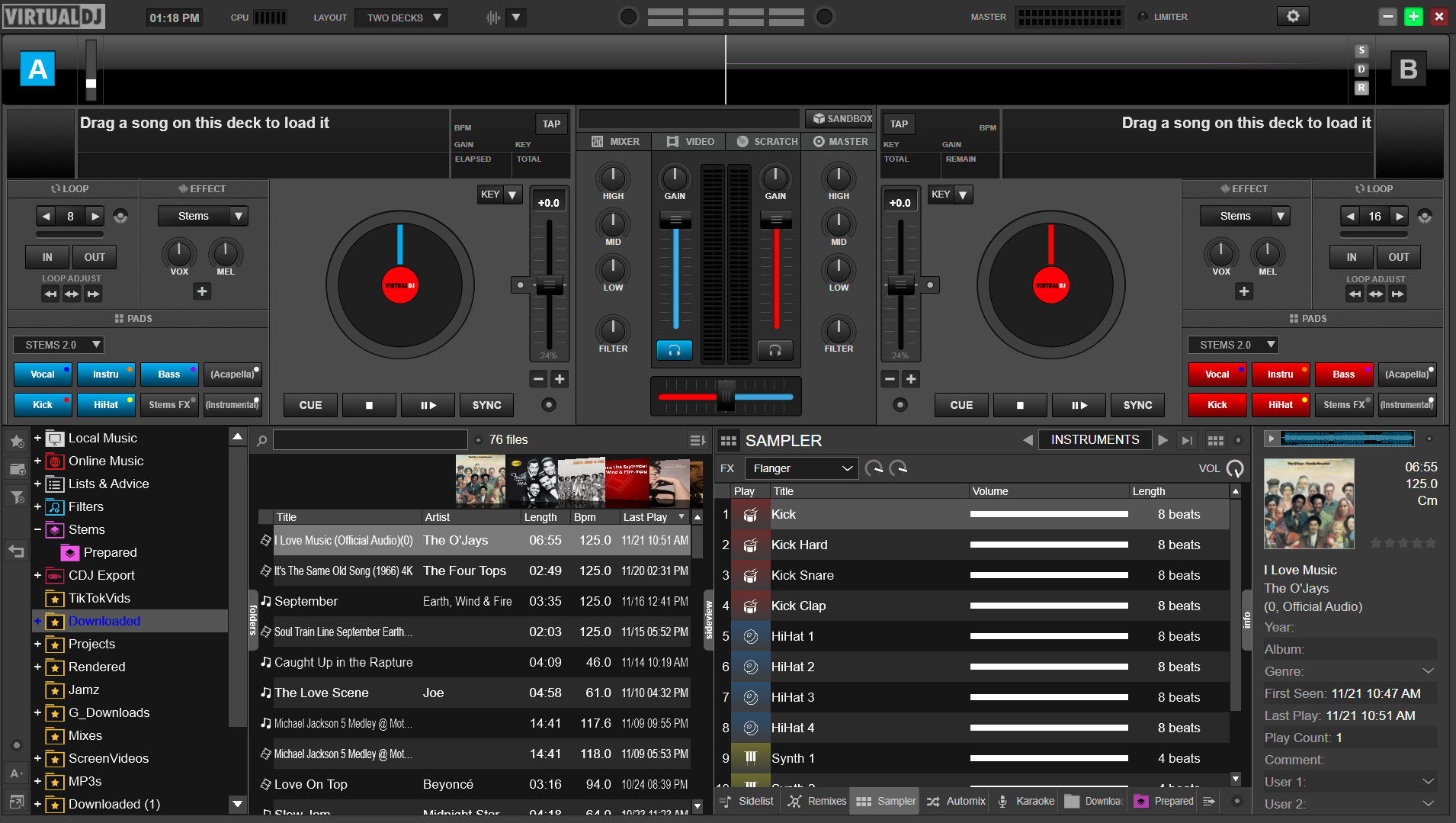 VirtualDJ - How do revert back to the