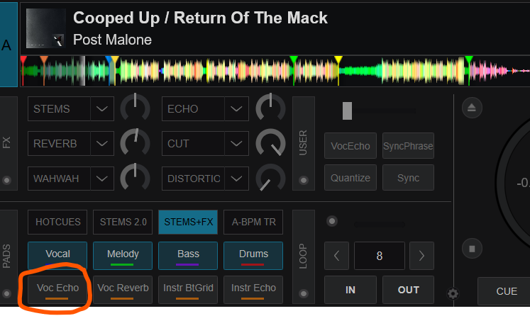 VirtualDJ - Stems+FX Voc Echo Code - How to Find Button Script Codes