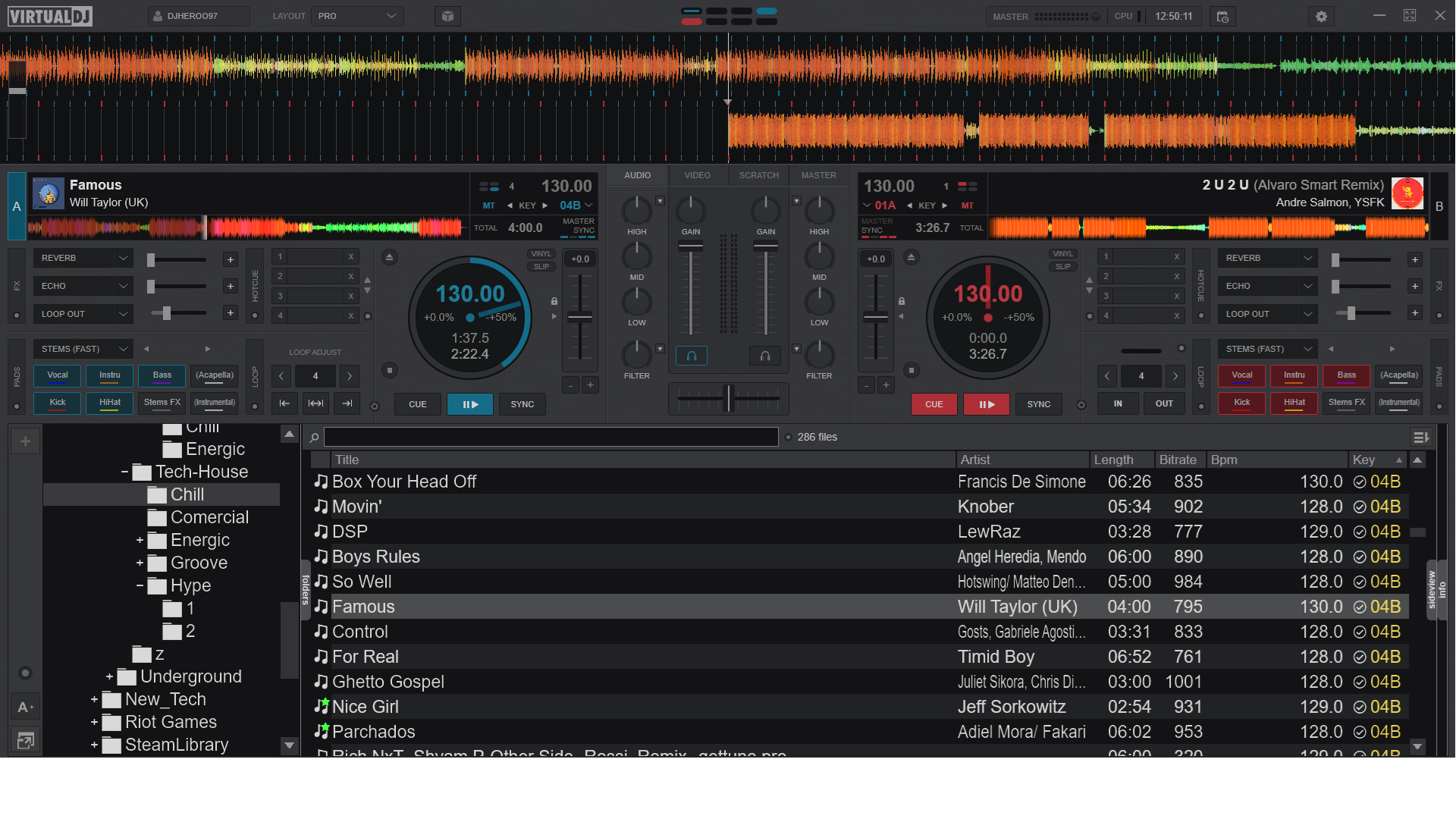 VirtualDJ - Playlist order changes when I move files