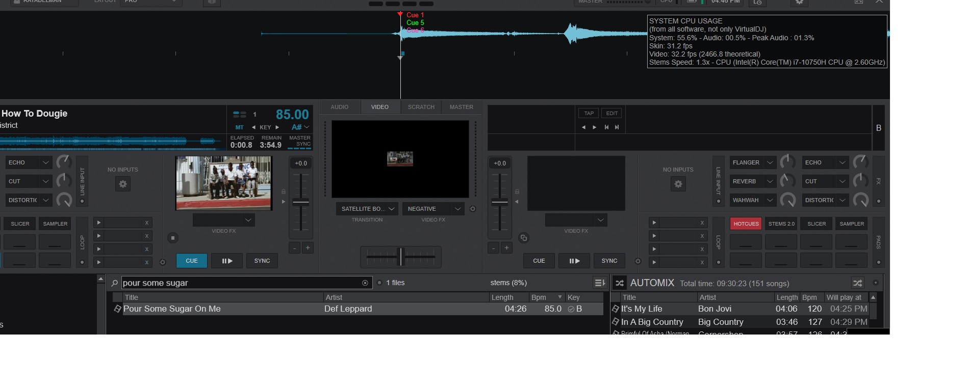 VirtualDJ - stems 2.0 speed up computer to process real time faster ...